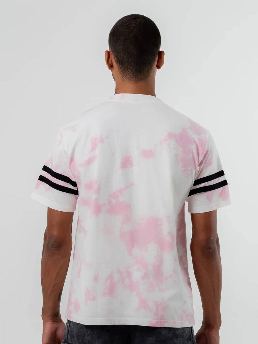 Eclipse Tee – Oversized Fit Cotton with Tie-Dye & Applique Stripes ...