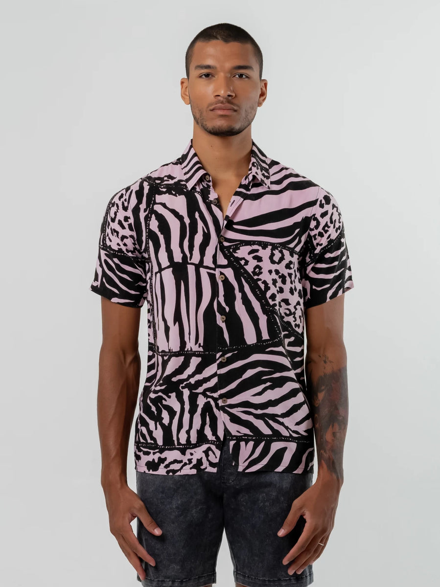 Trigger Hippie Shirt – Regular Fit Rayon Shirt Vintage Printed Artwork ...